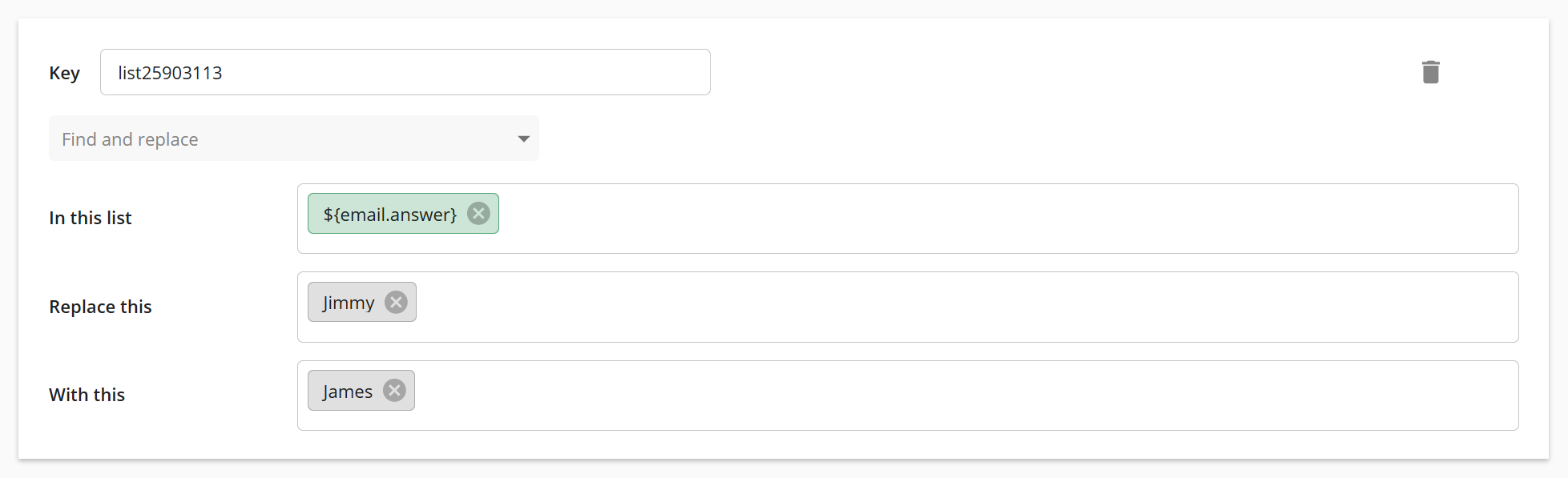 List Transform Workflow86 Documentation