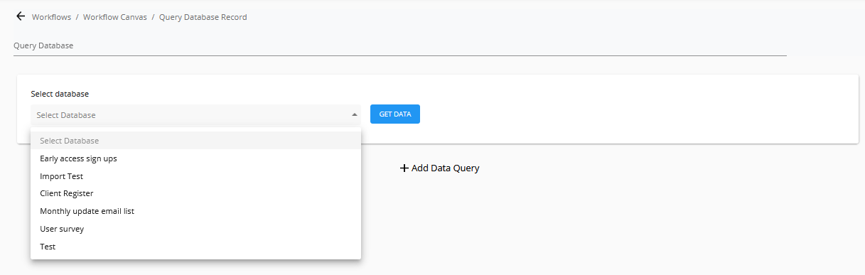 Query Database Workflow86 Documentation